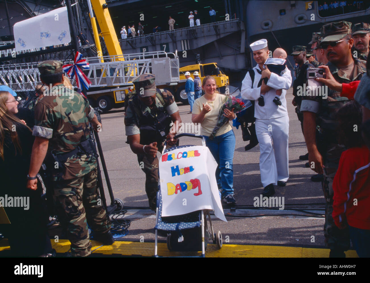 American Sailors Returning Home From Sea Stock Photo - Alamy