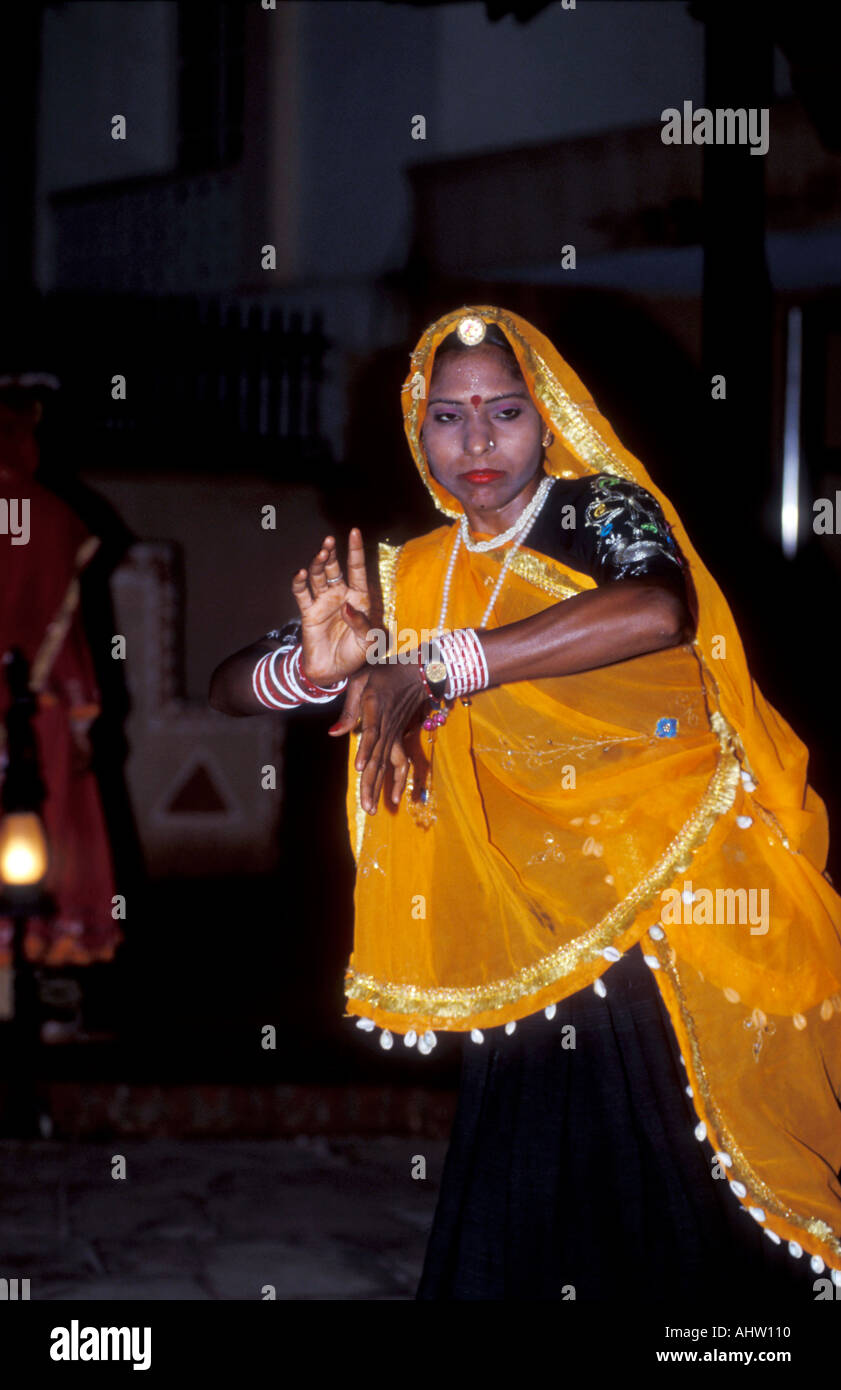 Indian dancing girl performs a traditional dance routine Stock Photo ...