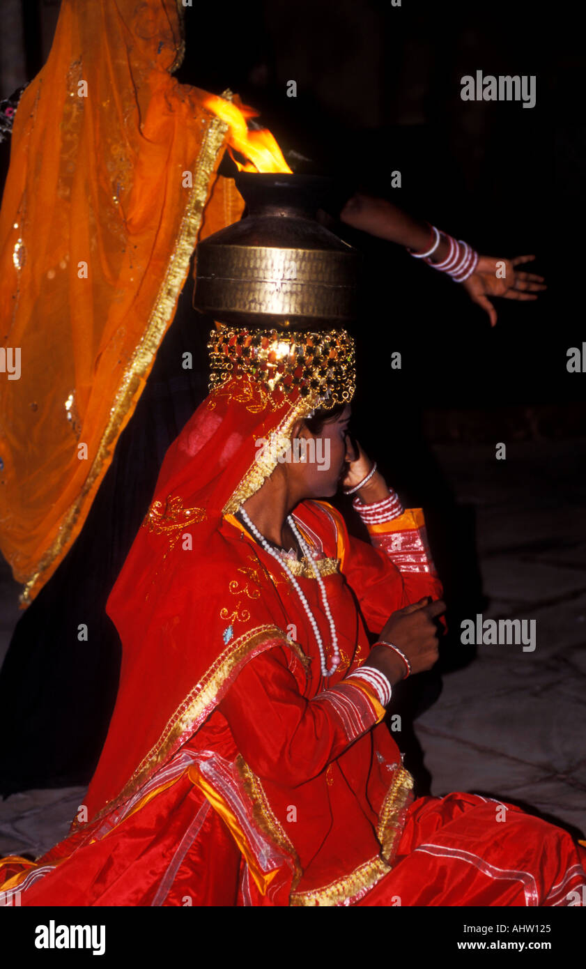 Indian dancing girl performs a traditional dance routine Stock Photo ...