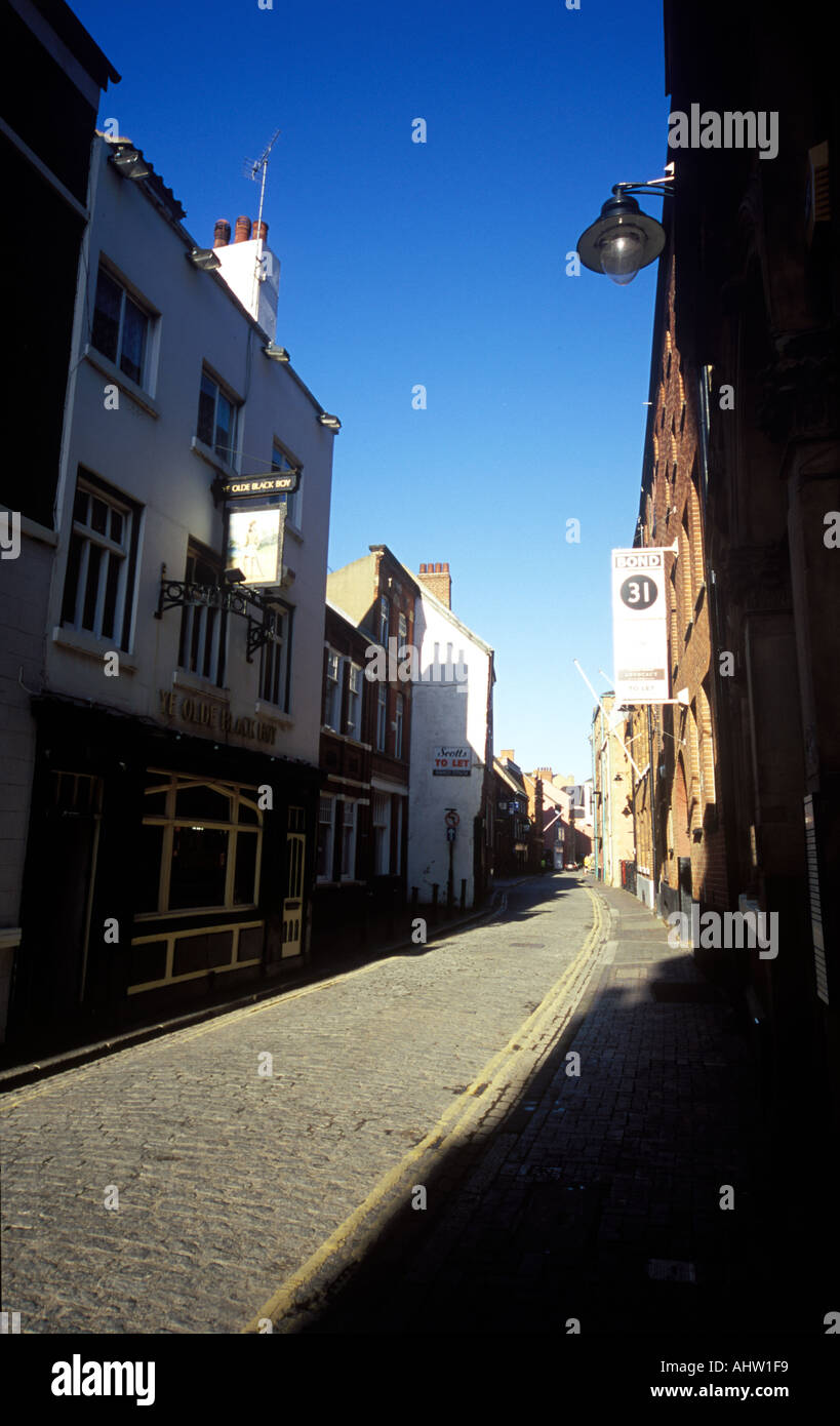 The ancient medieval High Street Hull Humberside UK Stock Photo - Alamy