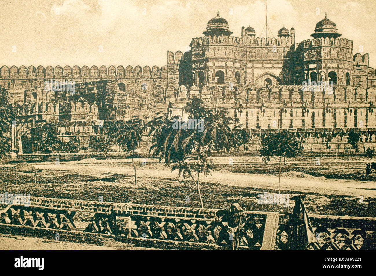 AAD 91655 Old ancient vintage antique print of Agra Fort Delhi Gate ...
