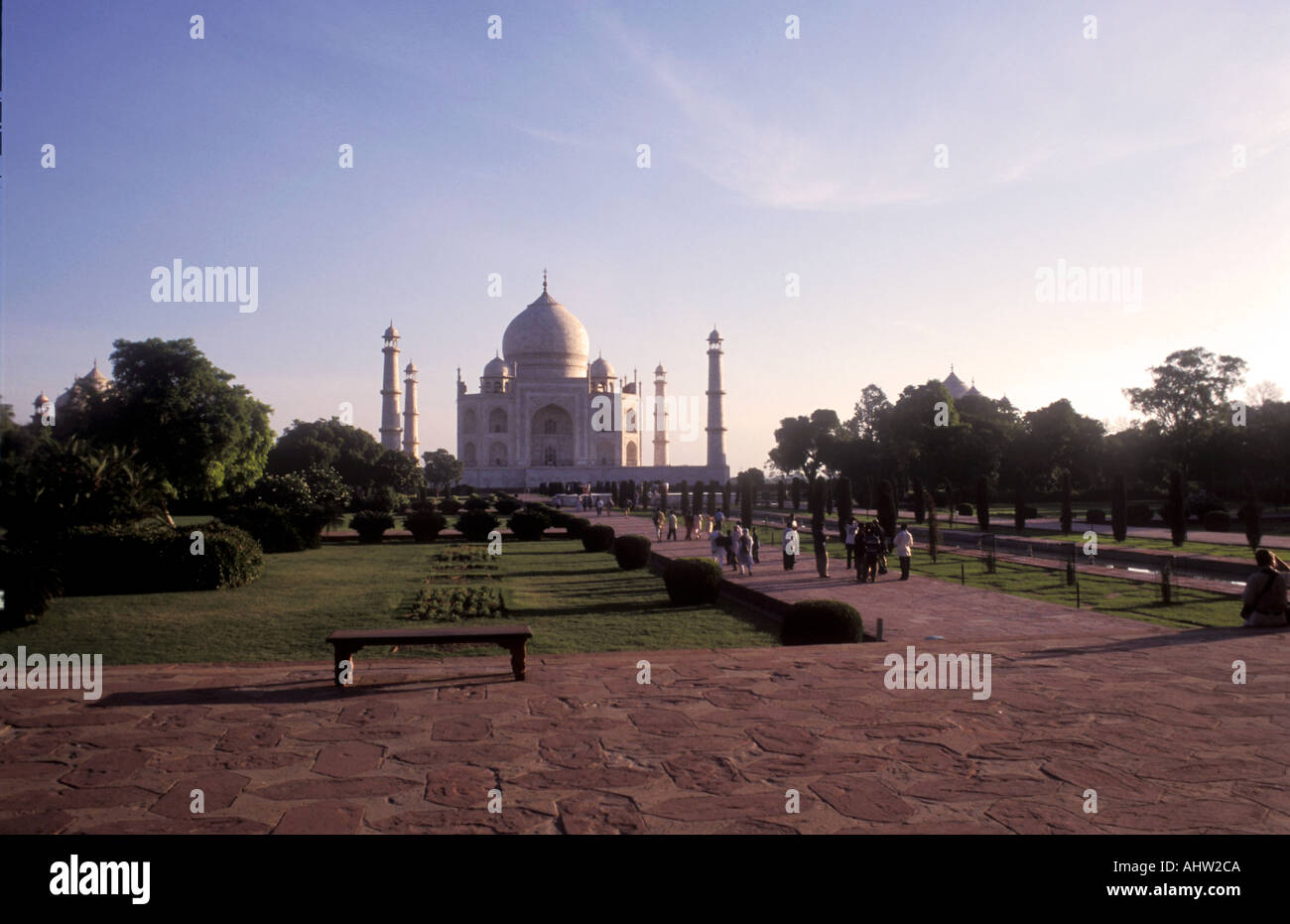 The Taj Mahal just outside the city of Agra in Rajasthan India Stock ...