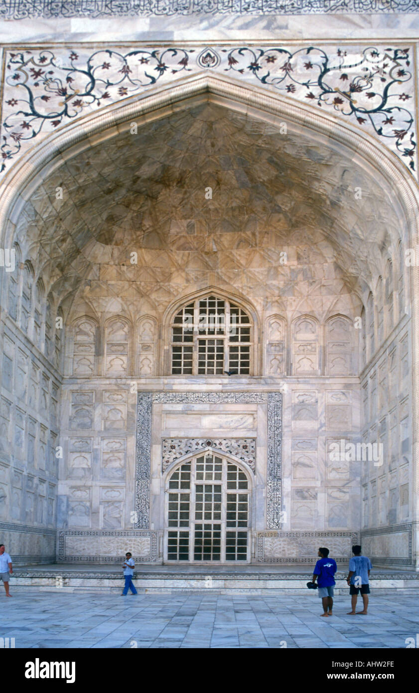 The Taj Mahal just outside the city of Agra in Rajasthan India Stock ...