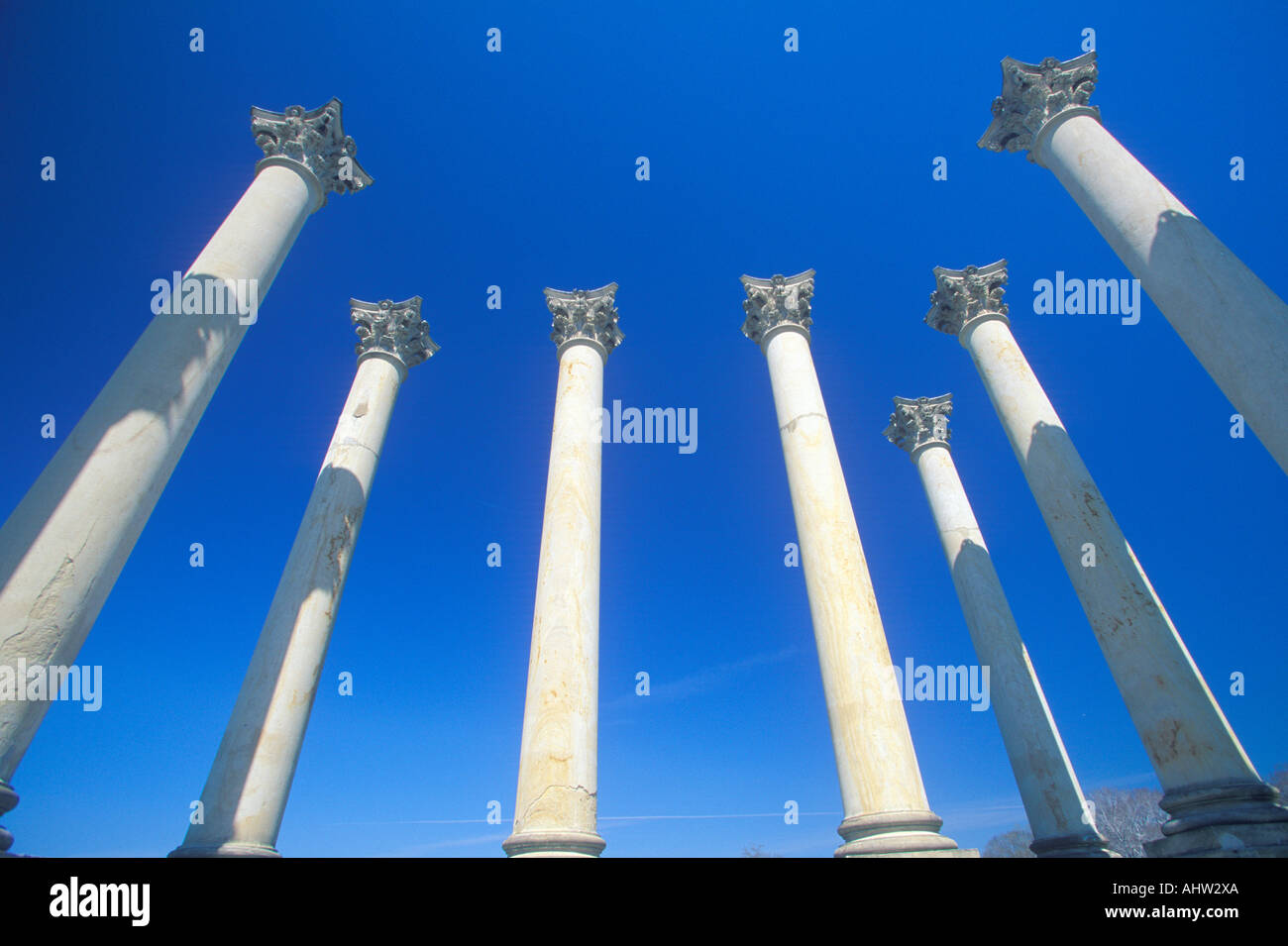 National Capitol Columns National Arboretum Washington D C Stock Photo ...