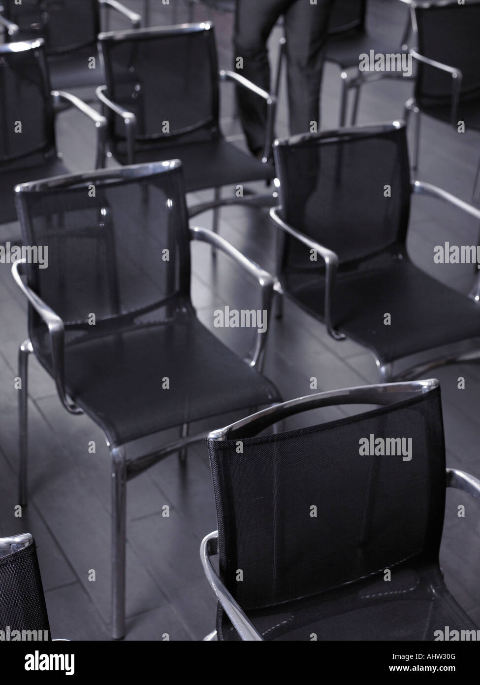 Detail of chairs in empty auditorium Stock Photo - Alamy