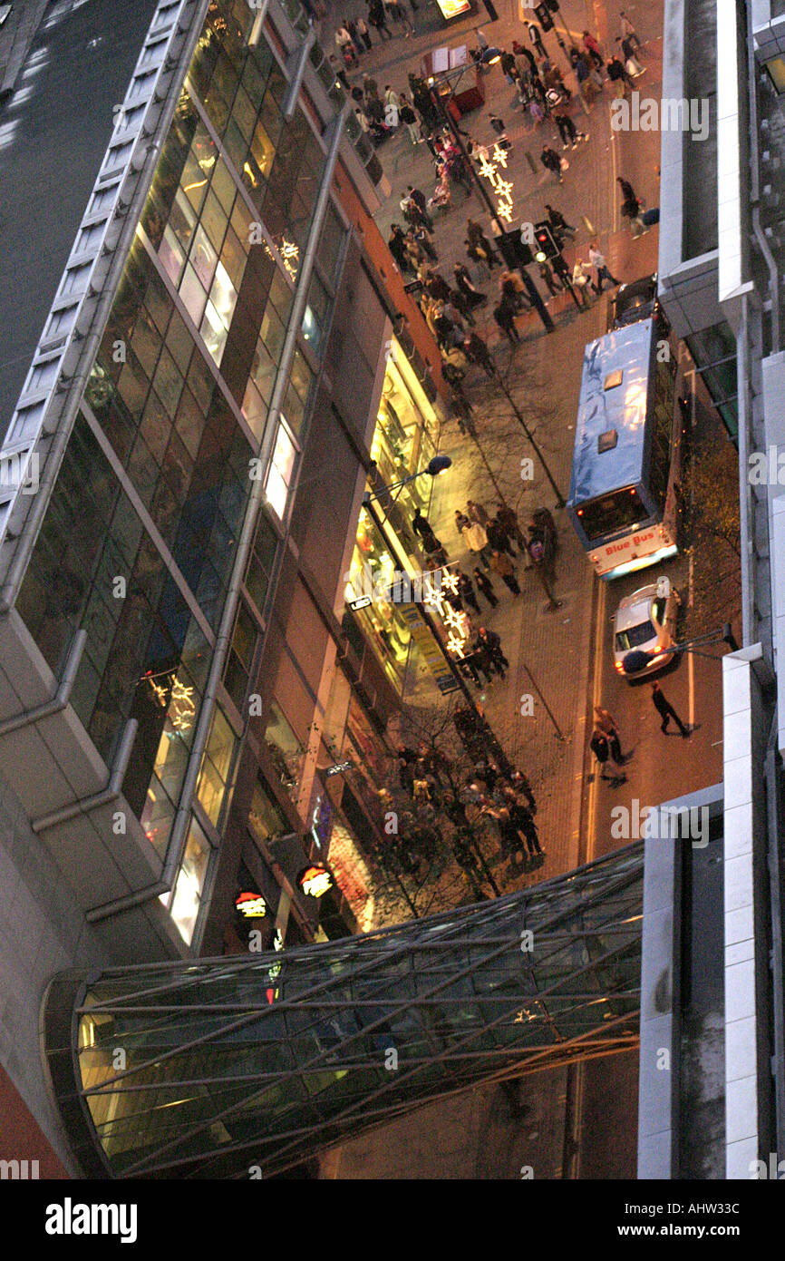 Busy retail at Corporation Street Manchester during Christmas Stock ...