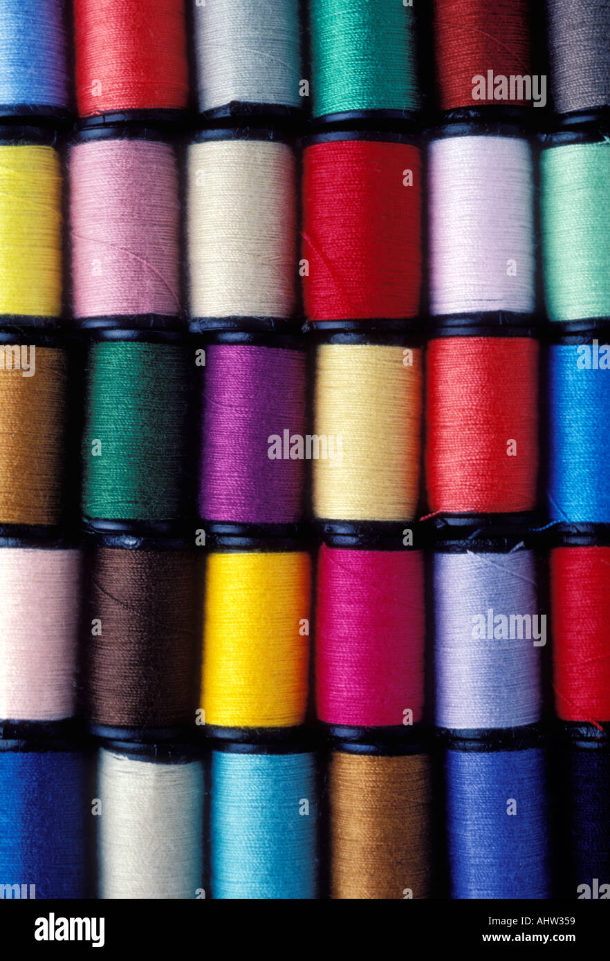 Assorted coloered thread Stock Photo - Alamy