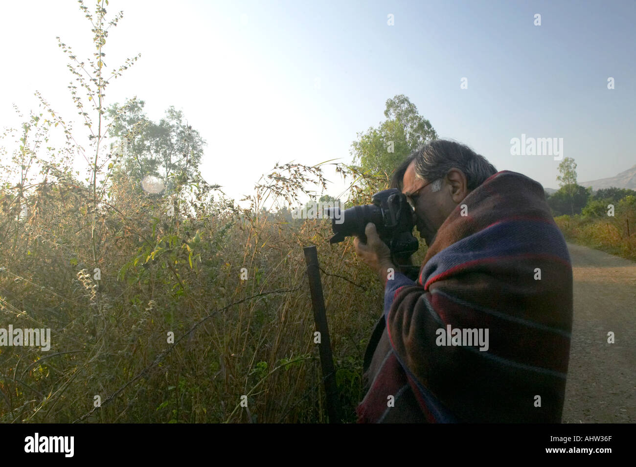 AAD 91602 Indian man Photographer by profession Hari Mahidhar shooting ...