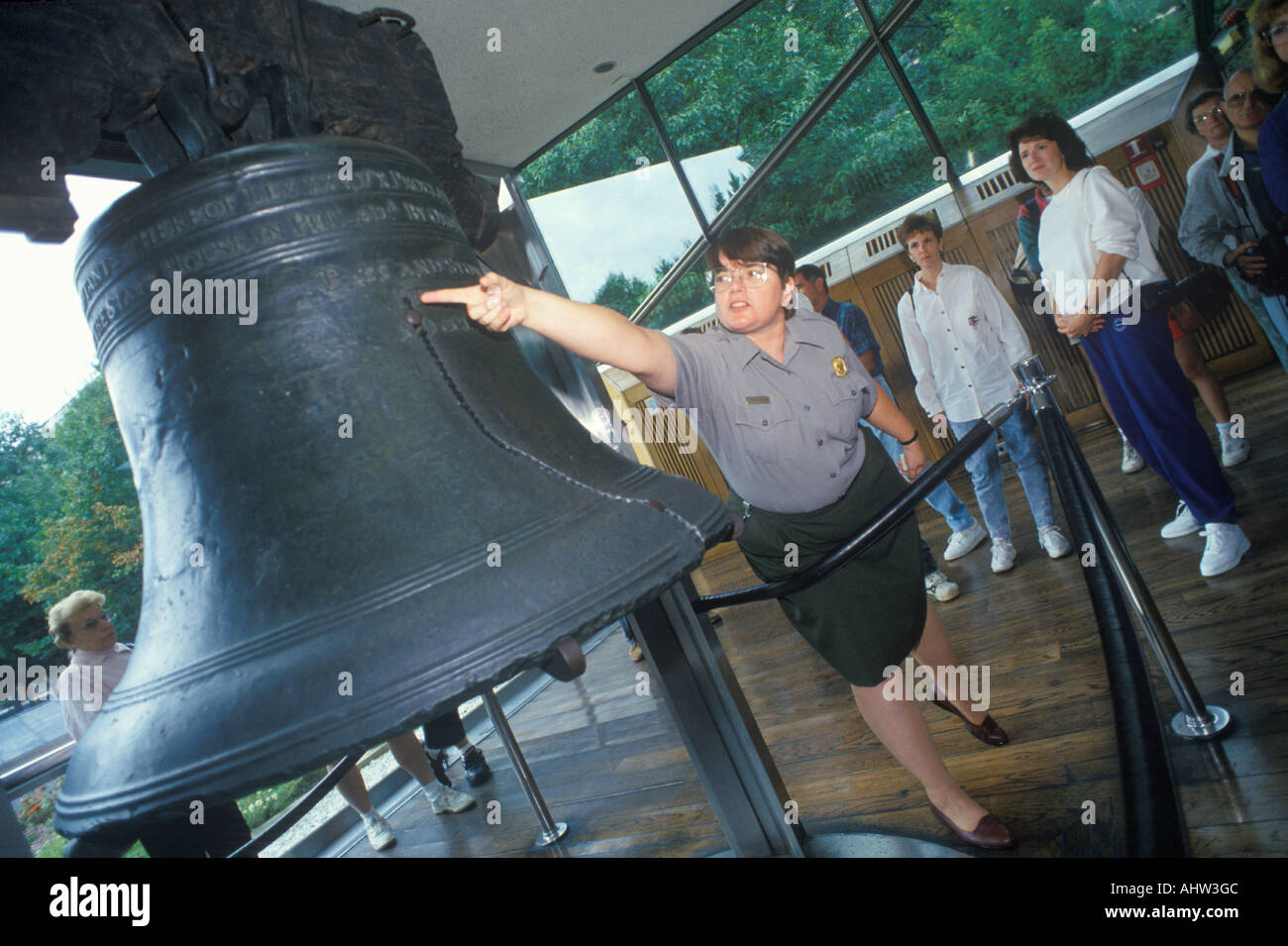 Liberty bell tour guide hi-res stock photography and images - Alamy