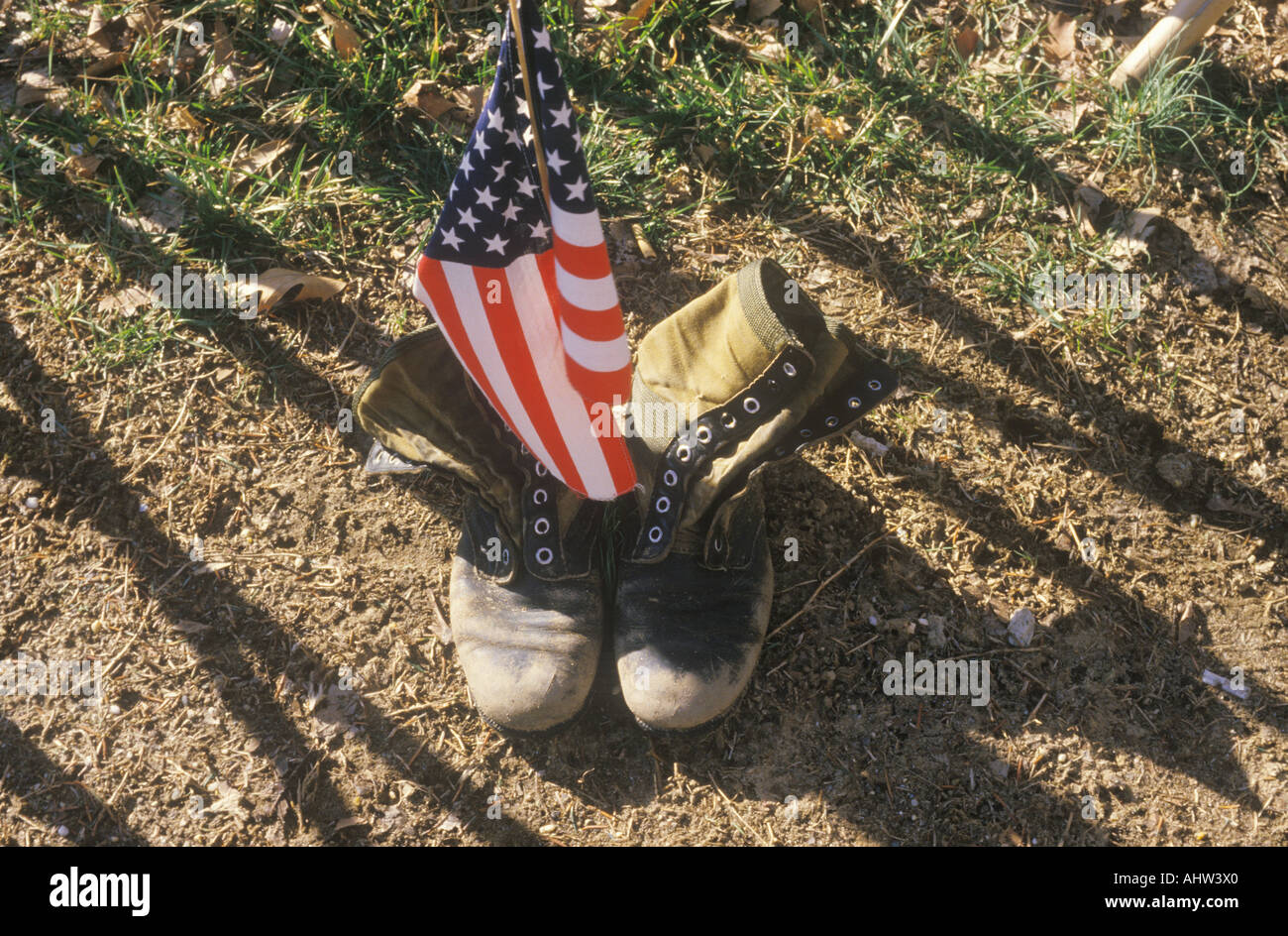 American flag between two hi-res stock photography and images - Alamy