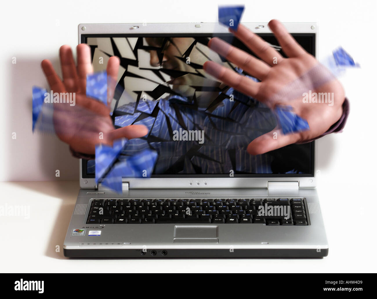 Breaking down technology barriers hi-res stock photography and images ...