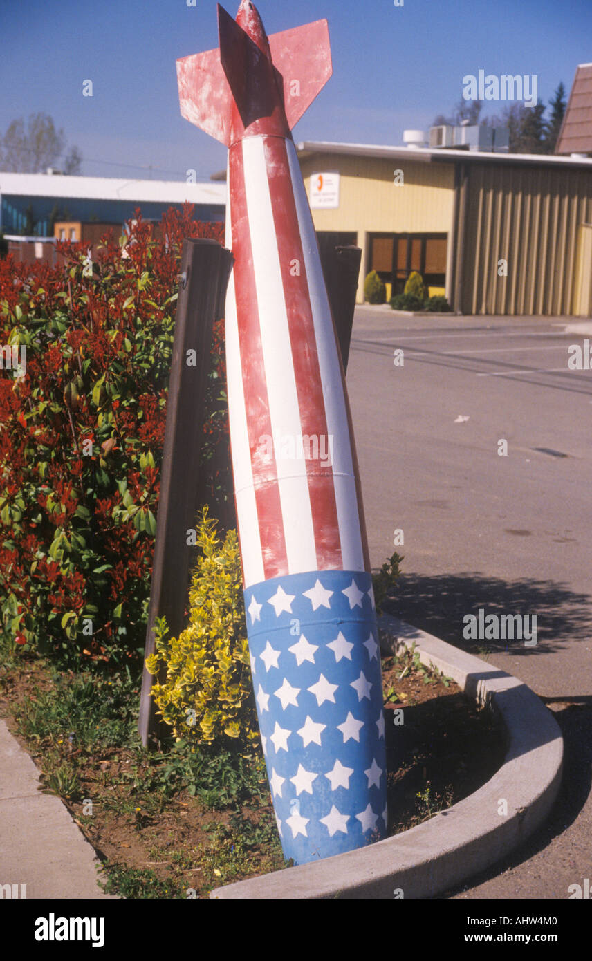 A torpedo Painted Like American Flag United States Stock Photo - Alamy