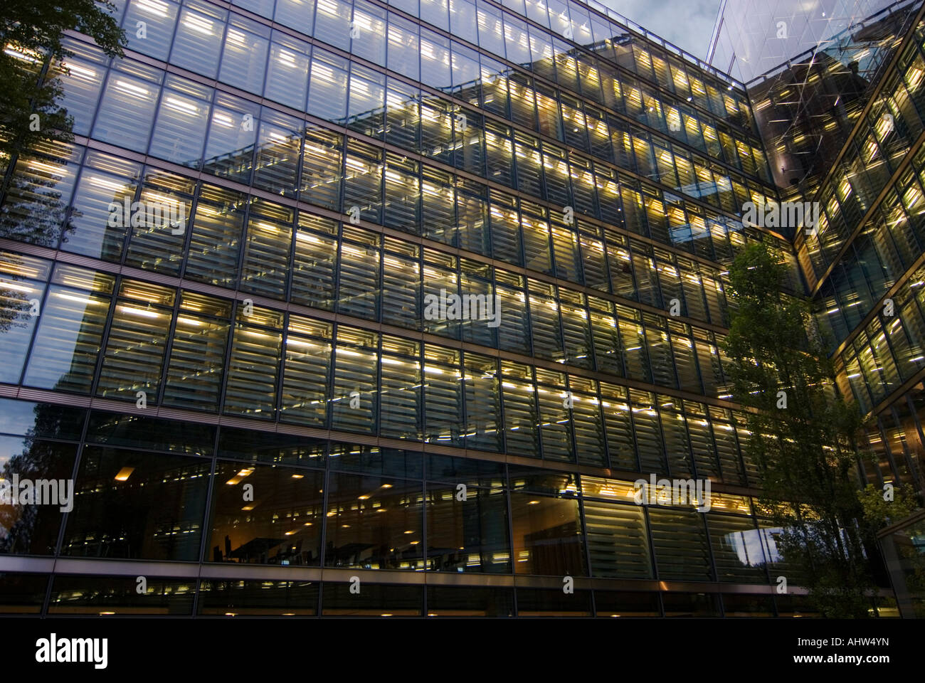 Horizontal close up of Building D, Sony European Headquarters, one of ...