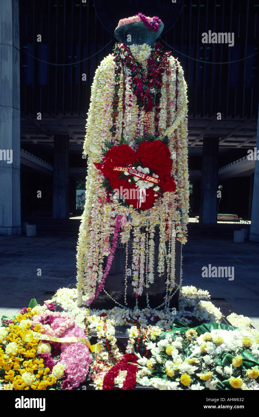 Father Damien Statue Honolulu Hawaii Stock Photo - Alamy