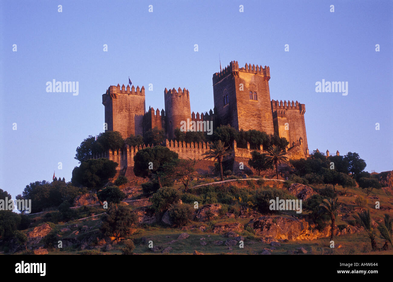 Medieval Castle of Almodovar del Rio in Andalusia, Spain Stock Photo ...