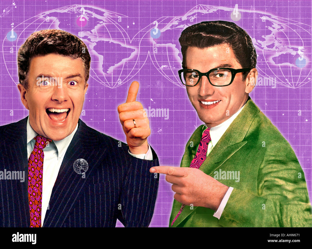 1950s world map hi-res stock photography and images - Alamy