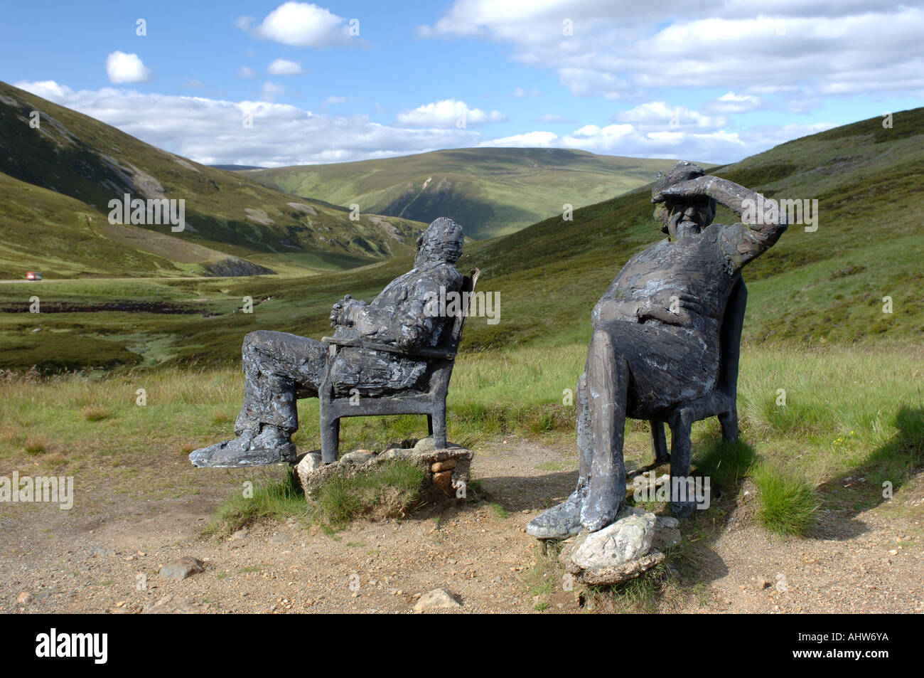 Glen Shee Sculptures Stock Photo - Alamy
