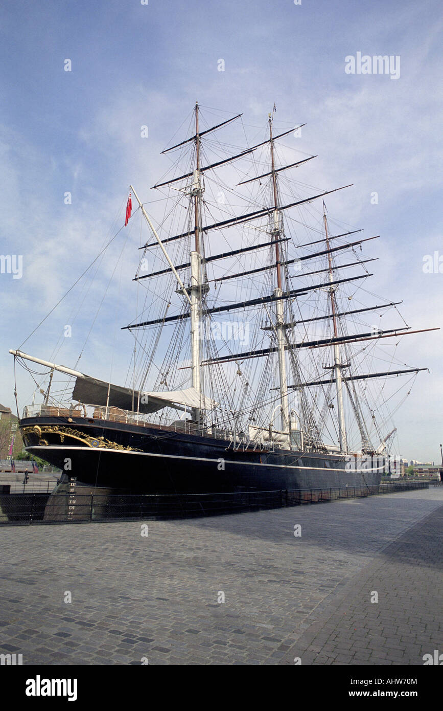 cutty sark greenwich pier prior to fire damage london england Stock ...