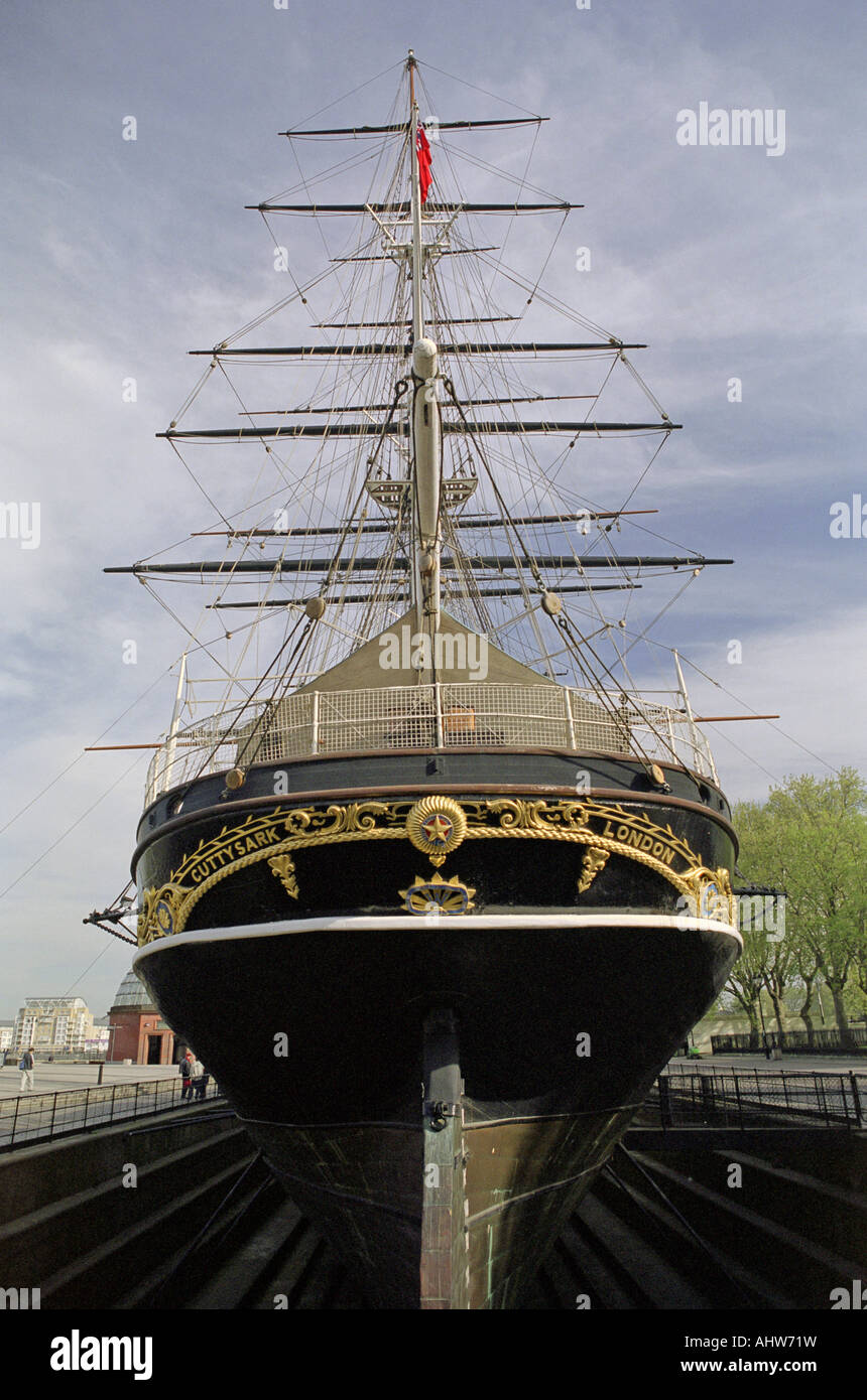 The Cutty Sark is a clipper ship. Built in 1869 She is preserved in dry ...