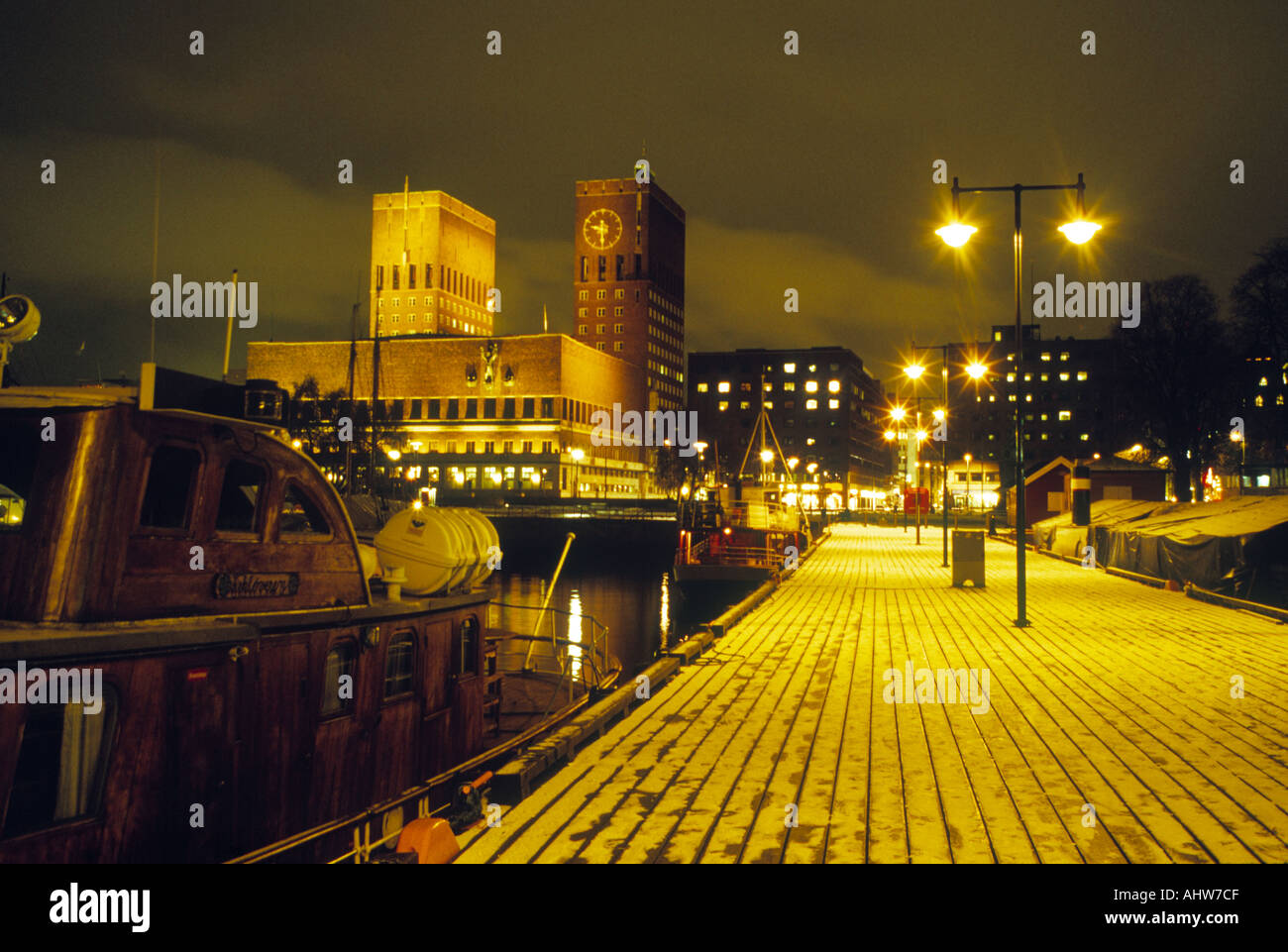 Oslo Norway Fram Museum Night exterior Stock Photo - Alamy