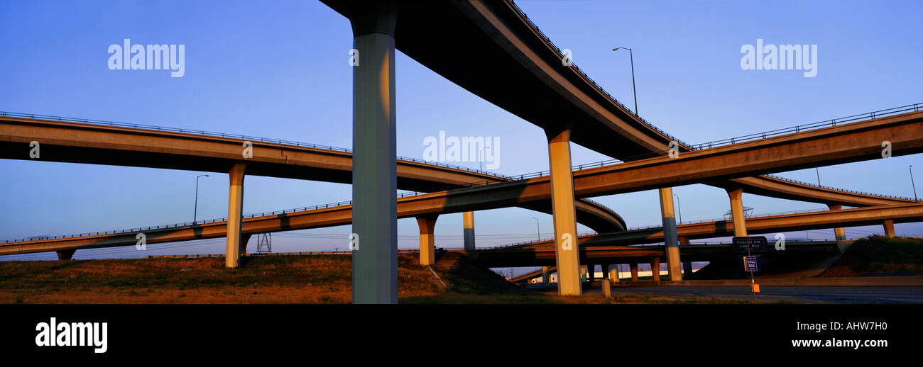 This is a freeway overpass intersection It is the Interstate 10 15 in ...