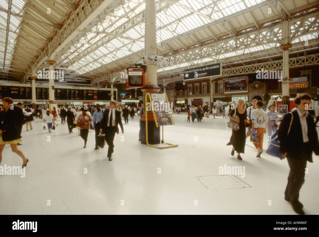 Train station in London Stock Photo - Alamy