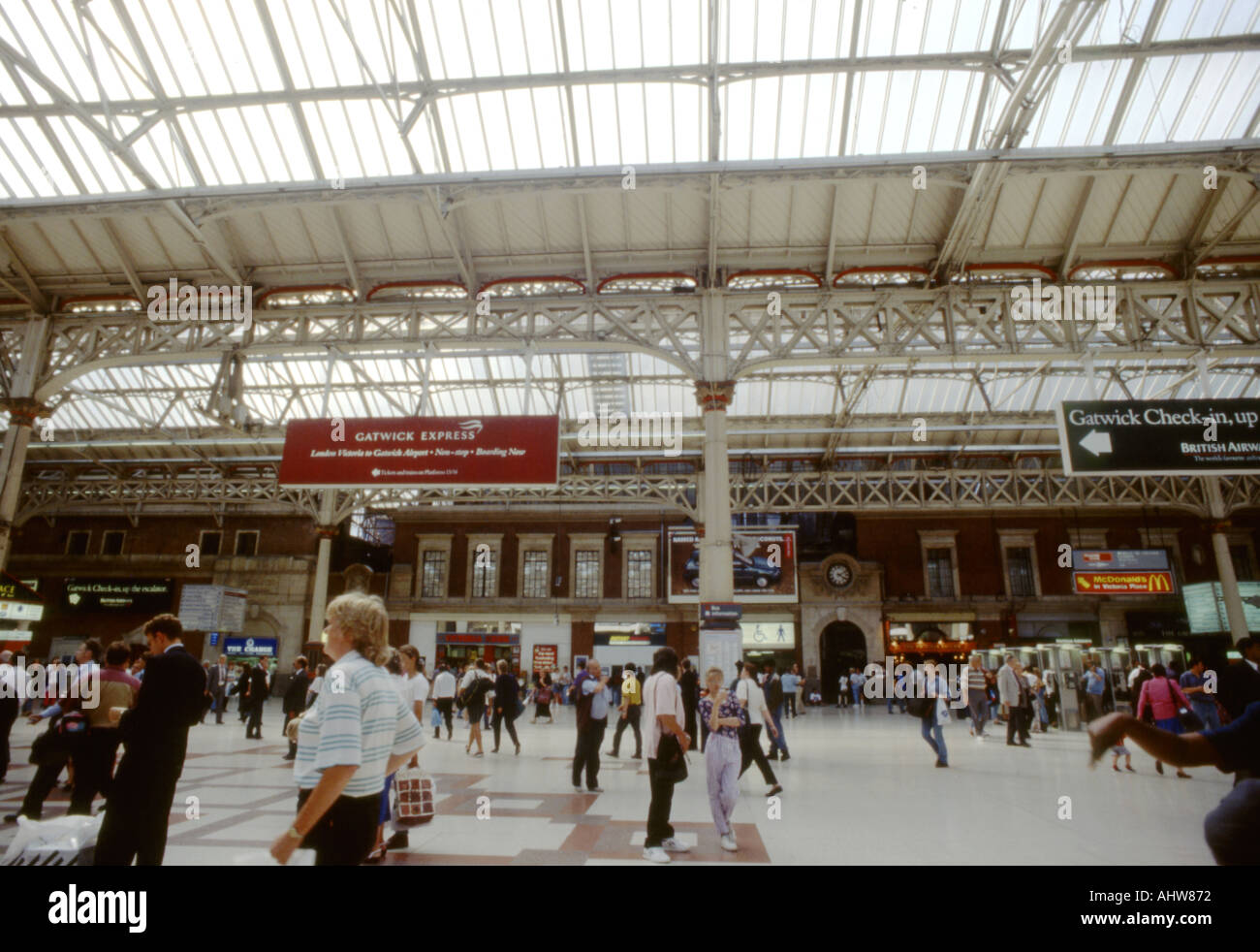 Train station in London Stock Photo - Alamy