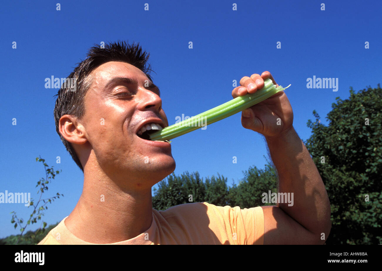 Eat celery man hi-res stock photography and images - Alamy