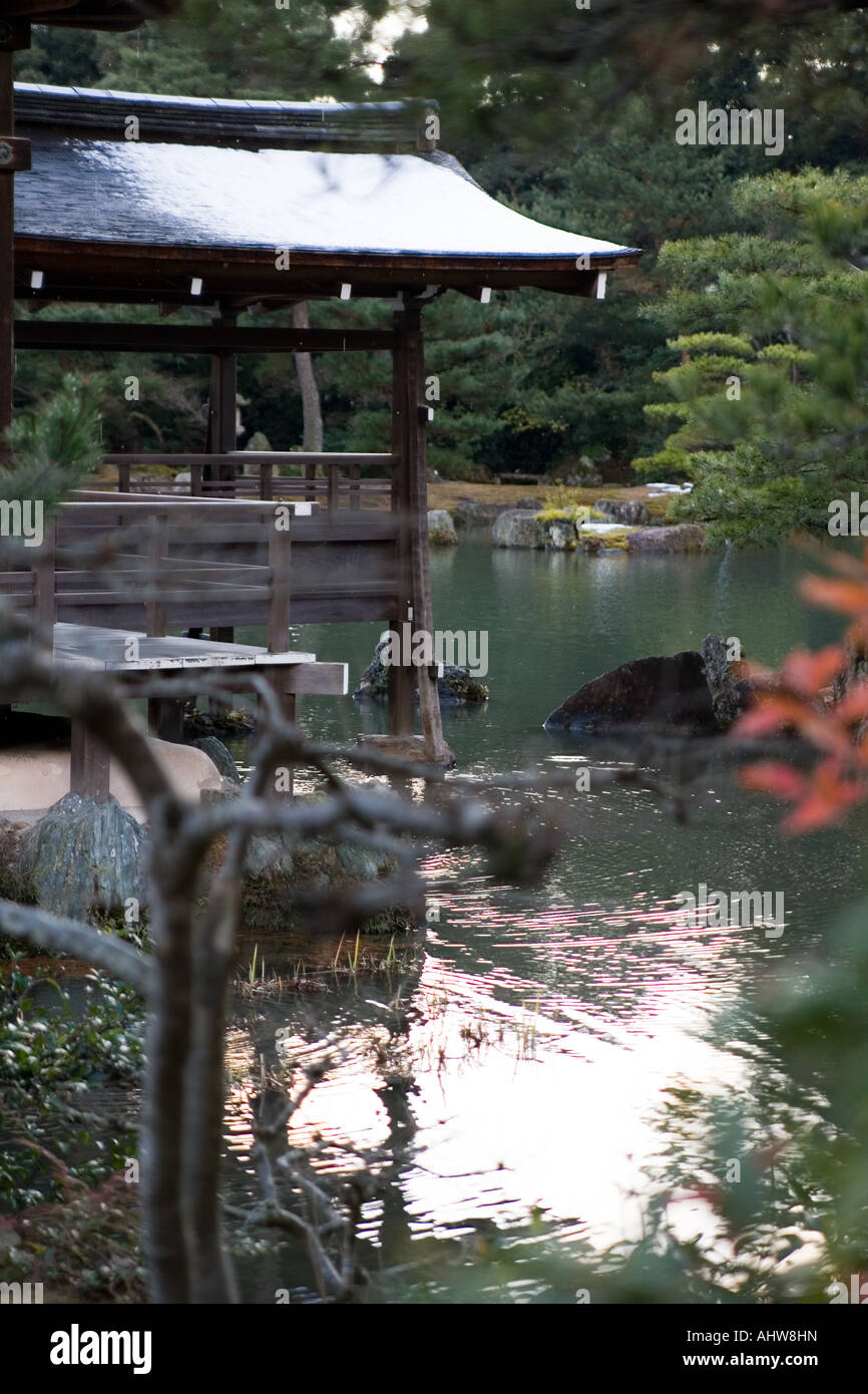 Japanese pond in Kyoto, Japan Stock Photo - Alamy