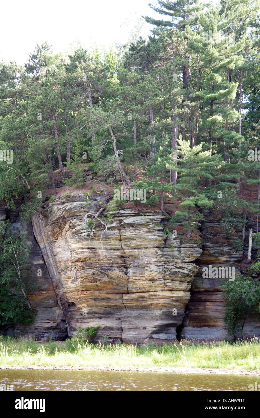 Rock Formations at Wisconsin Dells Stock Photo - Alamy