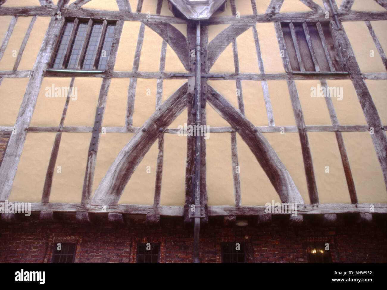 Medieval construction features of commercial building Stock Photo - Alamy