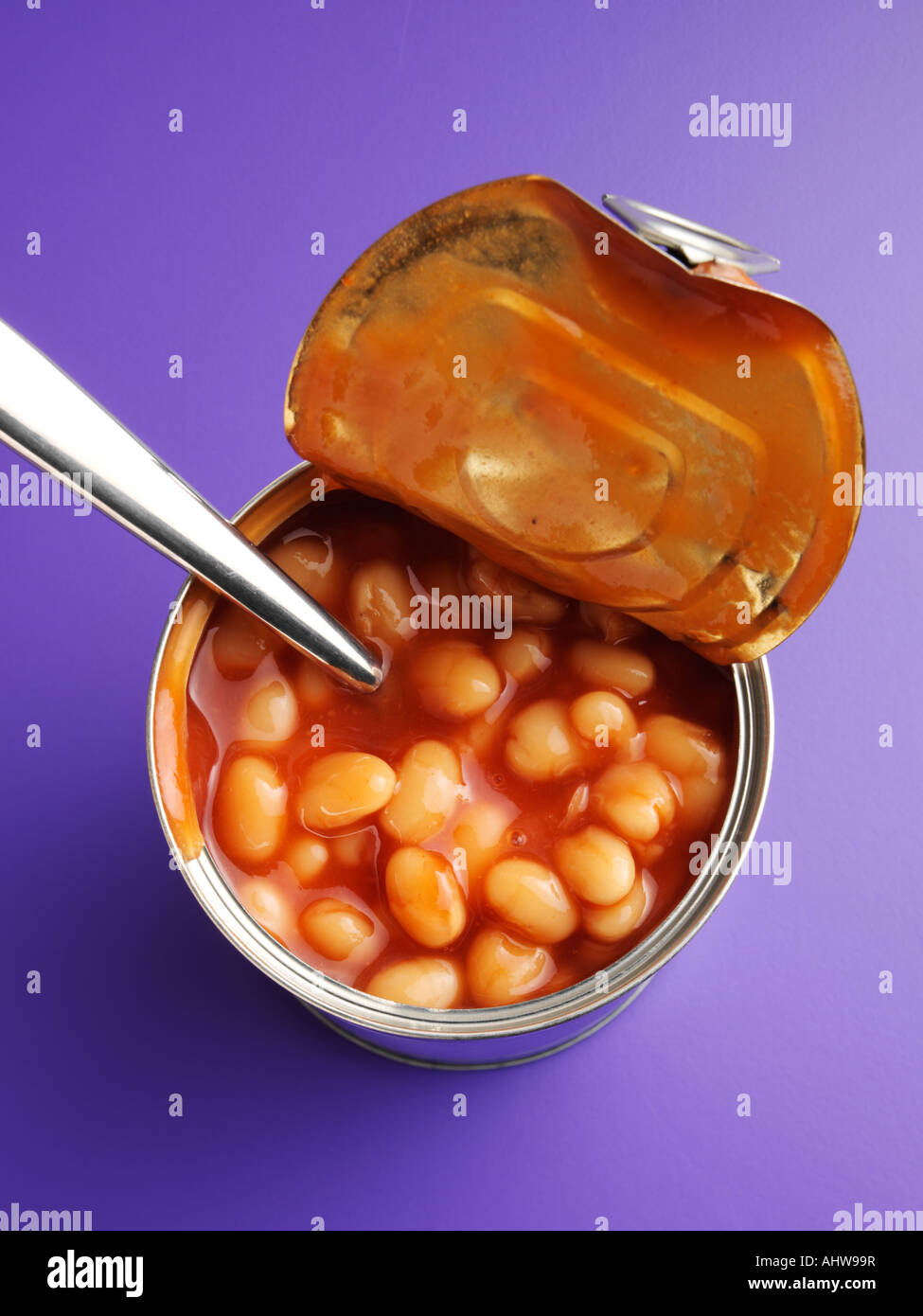 A tin of baked beans editorial food Stock Photo - Alamy