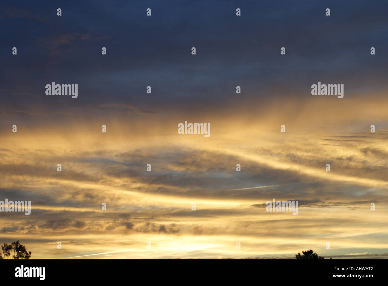 Sunset. Eye in the cloud Stock Photo - Alamy