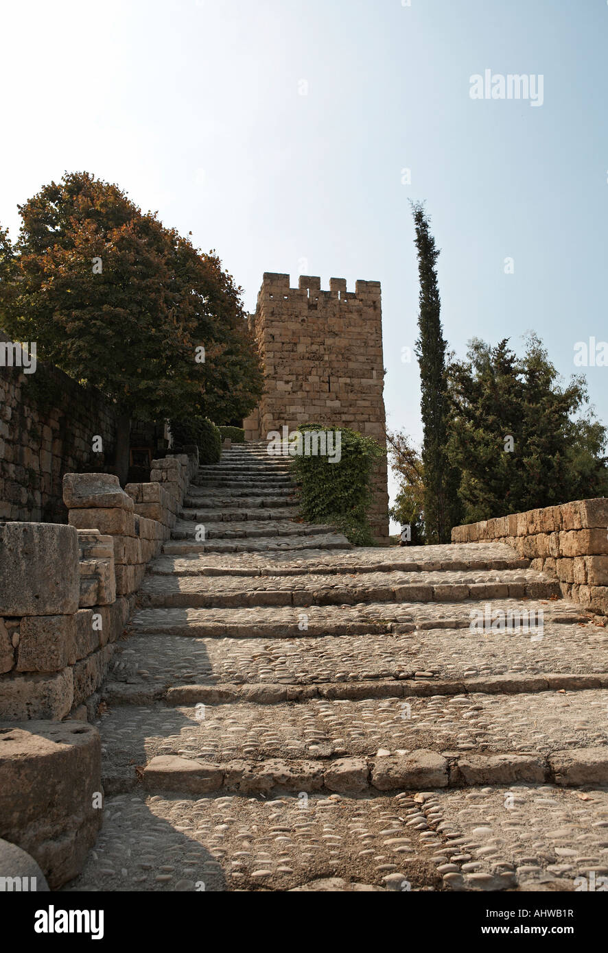 Lebanon Byblos crusader tower Stock Photo - Alamy