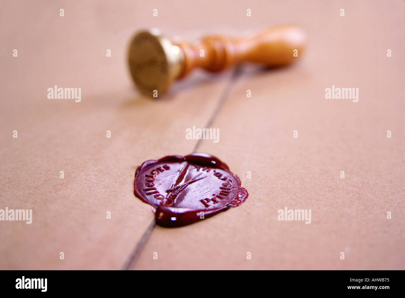 Seal of quality approval wax hi-res stock photography and images - Alamy