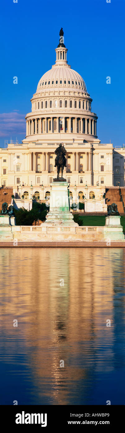 This is a vertical image of the U S Capitol at sunset This is the West ...