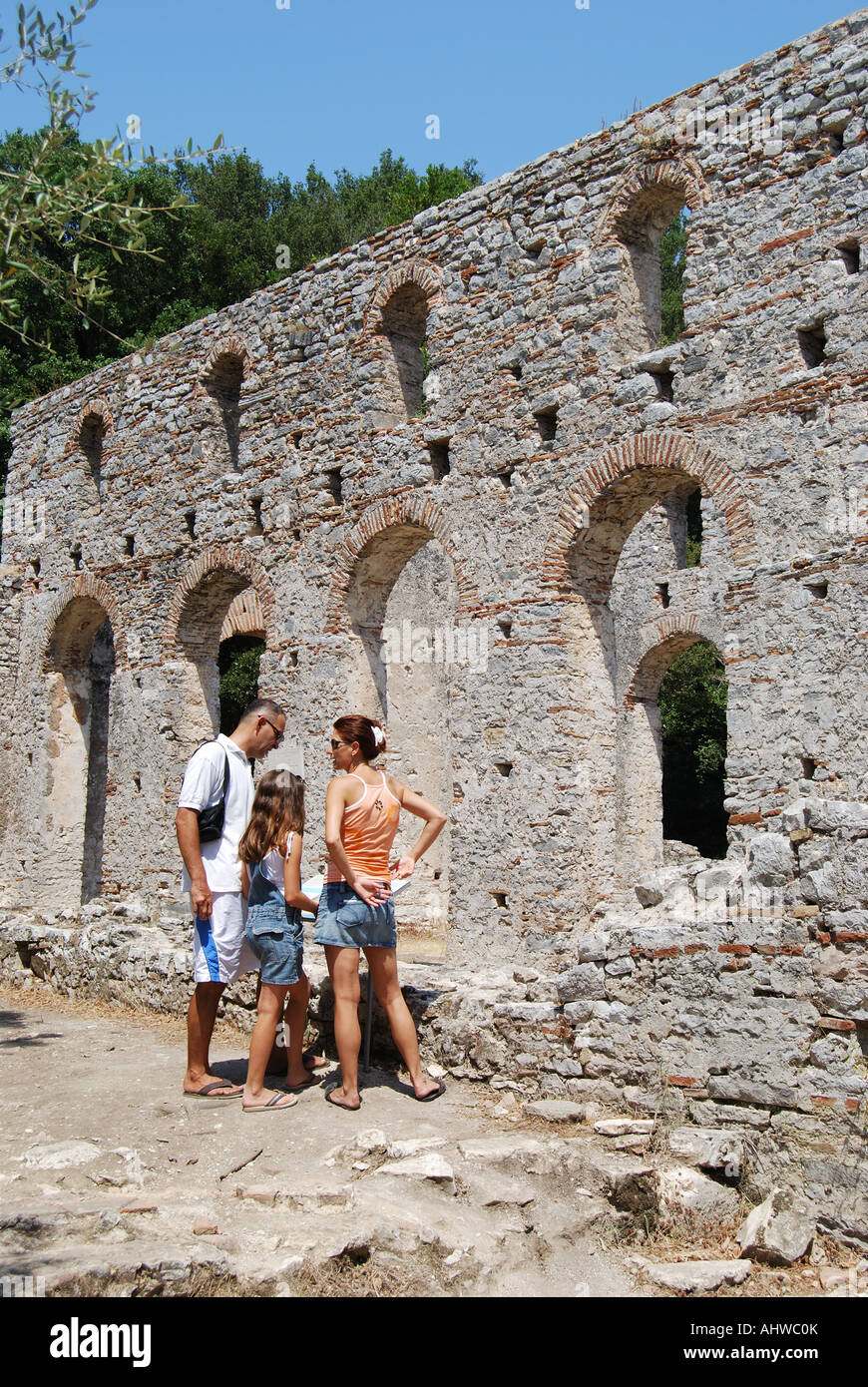 The Great Basilica, Butrint National Park, Greek archeological site ...