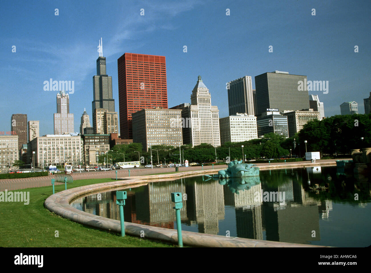 Chicago Illinois skyline Stock Photo - Alamy