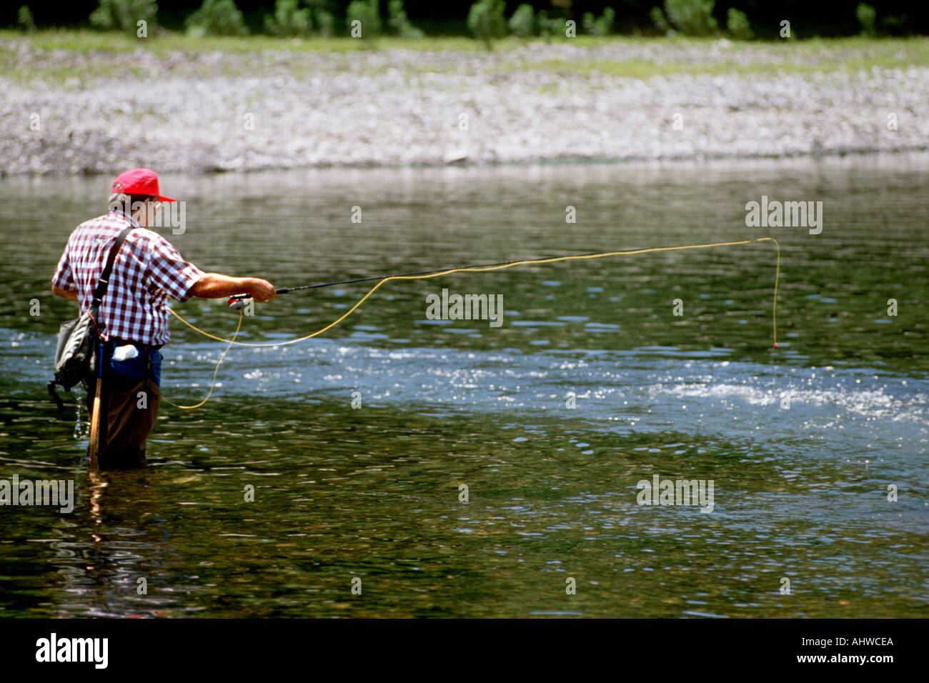 Branson Missouri Fly fishing in Lake Tanycomo Stock Photo - Alamy
