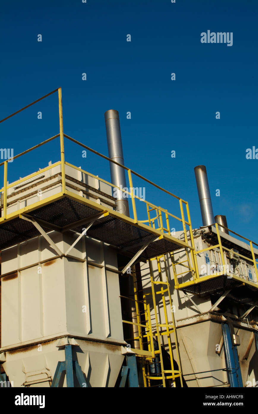 Chemical works ventilation Stock Photo - Alamy