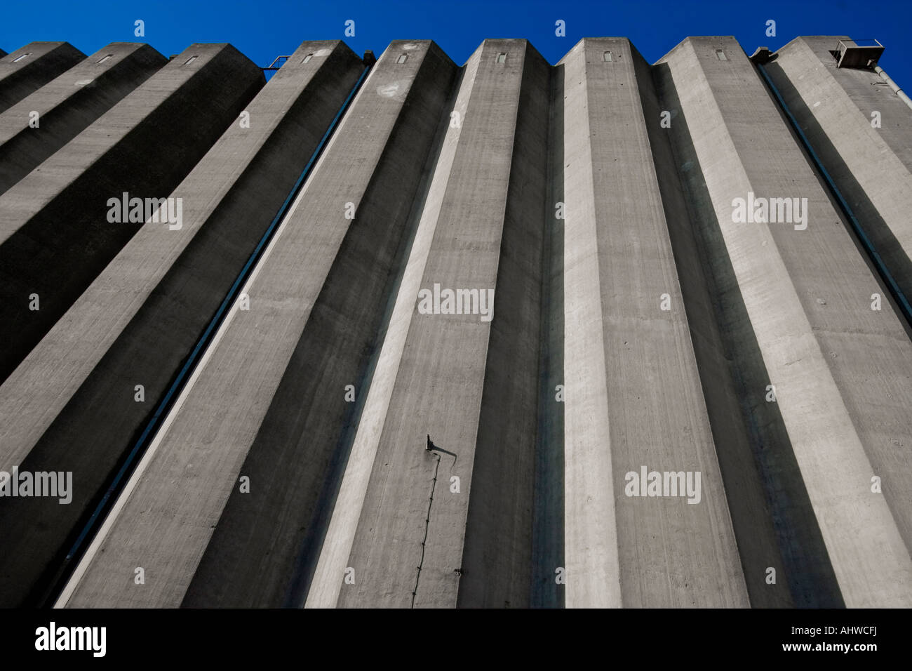 Concrete silo for crop storage in agriculture Stock Photo - Alamy