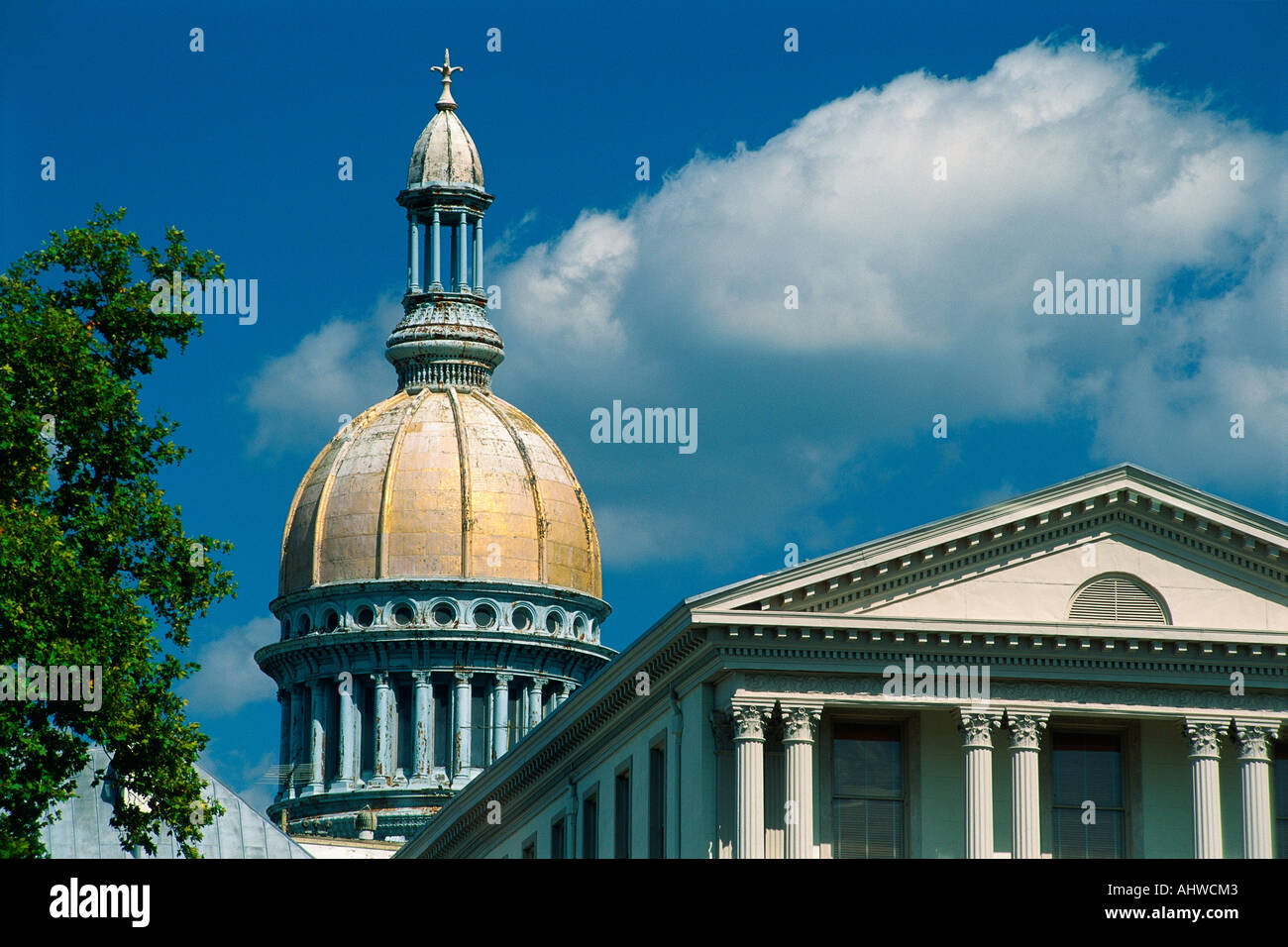 This is the historic State Capitol building It has a yellow dome and ...