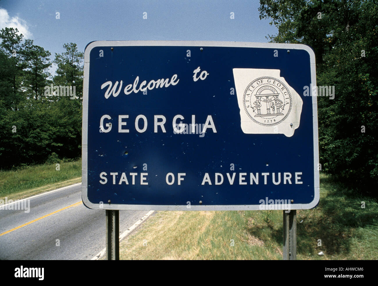 Georgia state welcome sign hi-res stock photography and images - Alamy