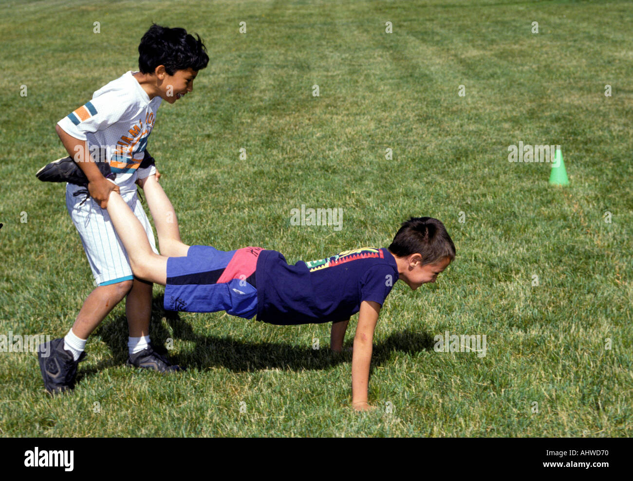 Concept TEAMWORK Elementary field day develops teamwork skills Stock ...