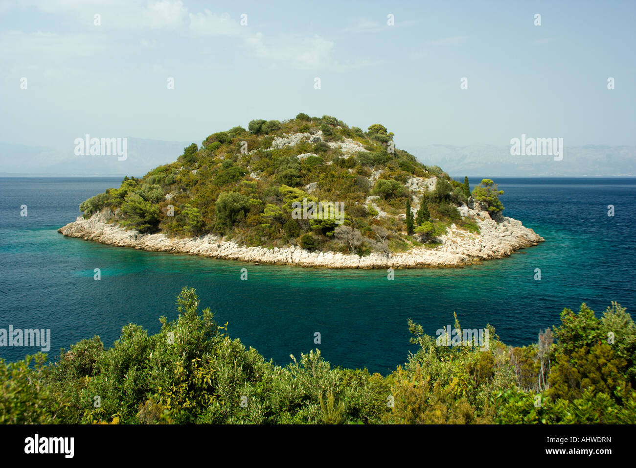 Small uninhabited island by the Divna Beach Peljesac Peninsula Croatia ...