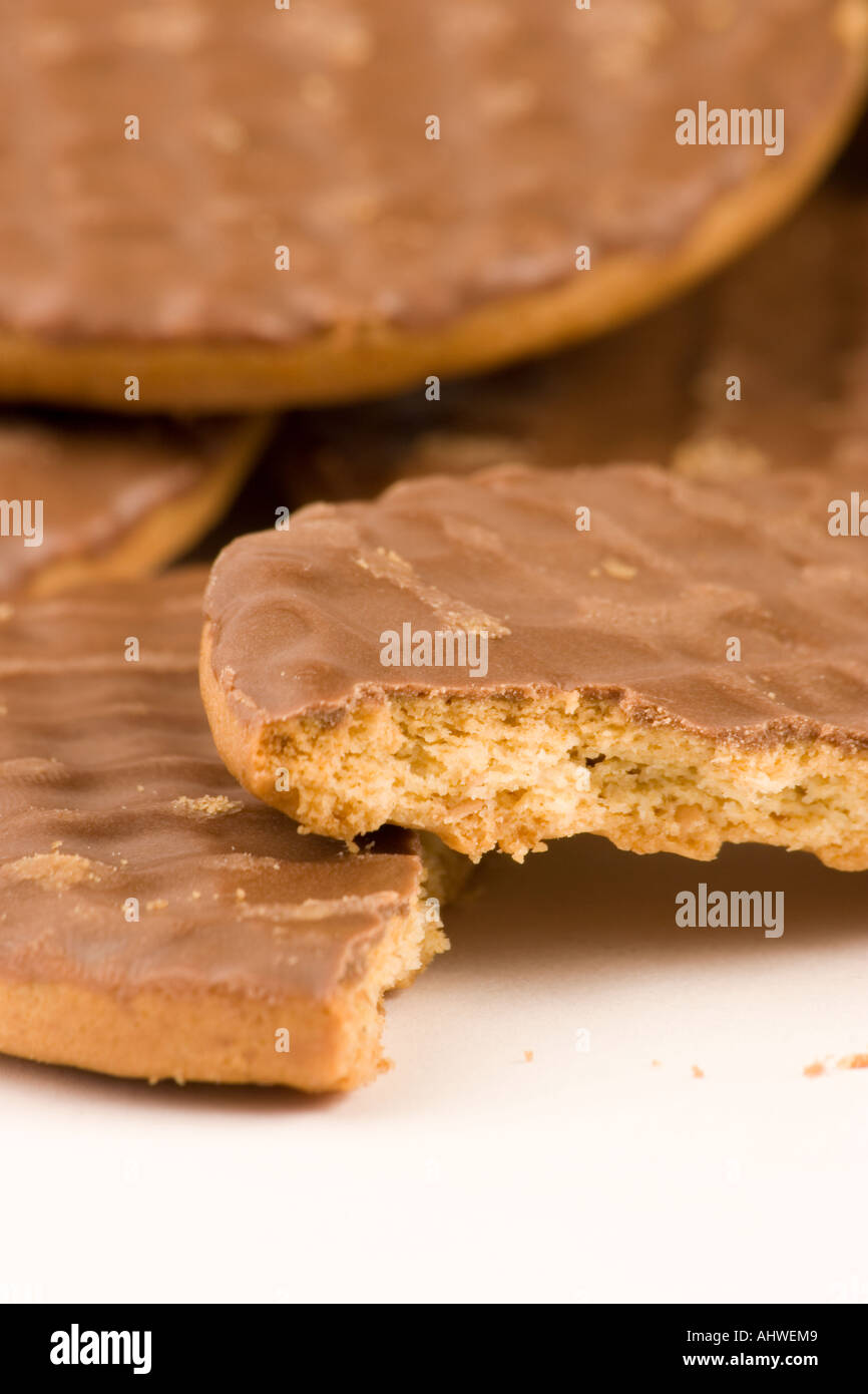 Biscuit cake with chocolate Cut Out Stock Images & Pictures - Alamy