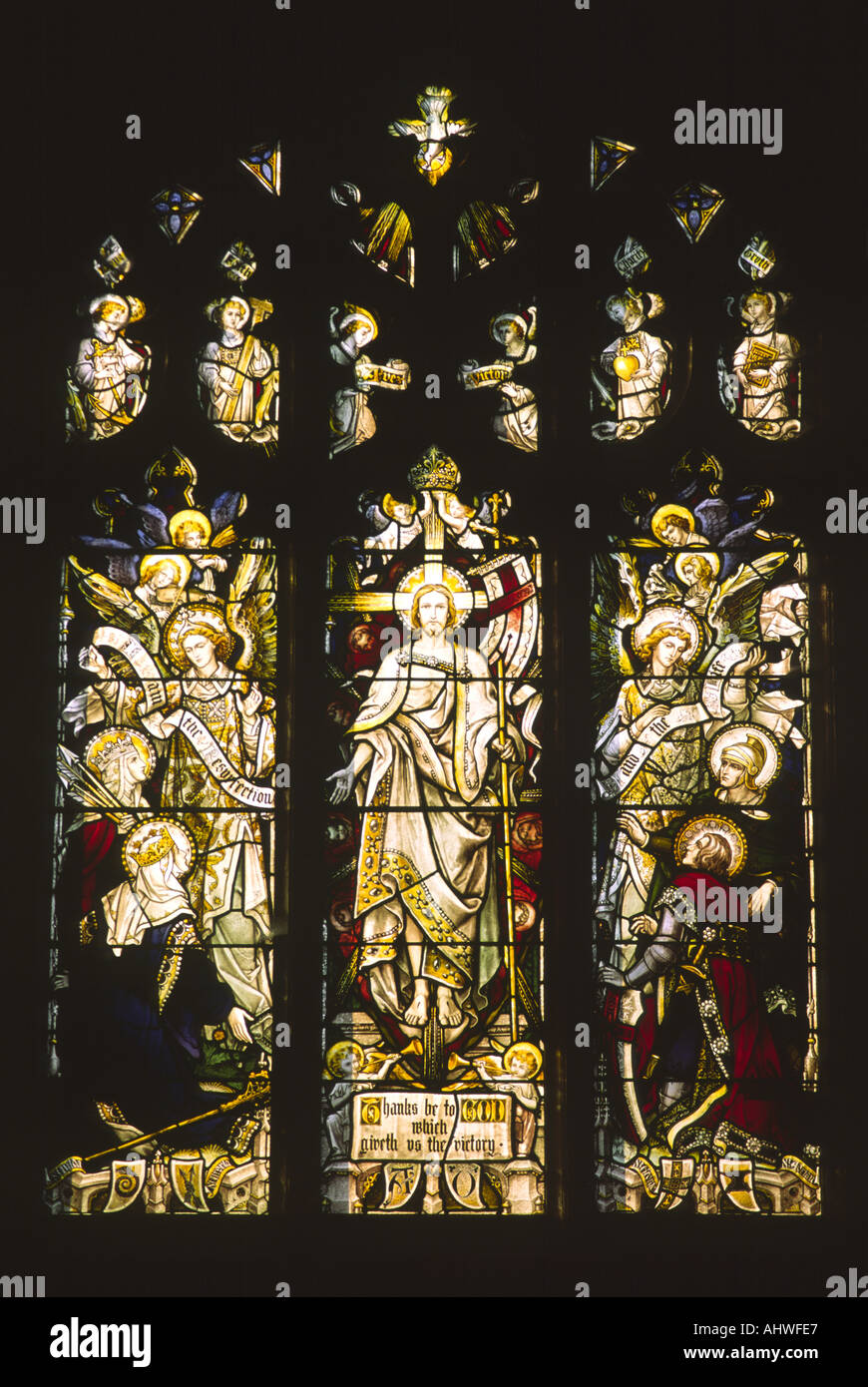 Stained glass windows All Saints Parish Church Leamington Spa ...