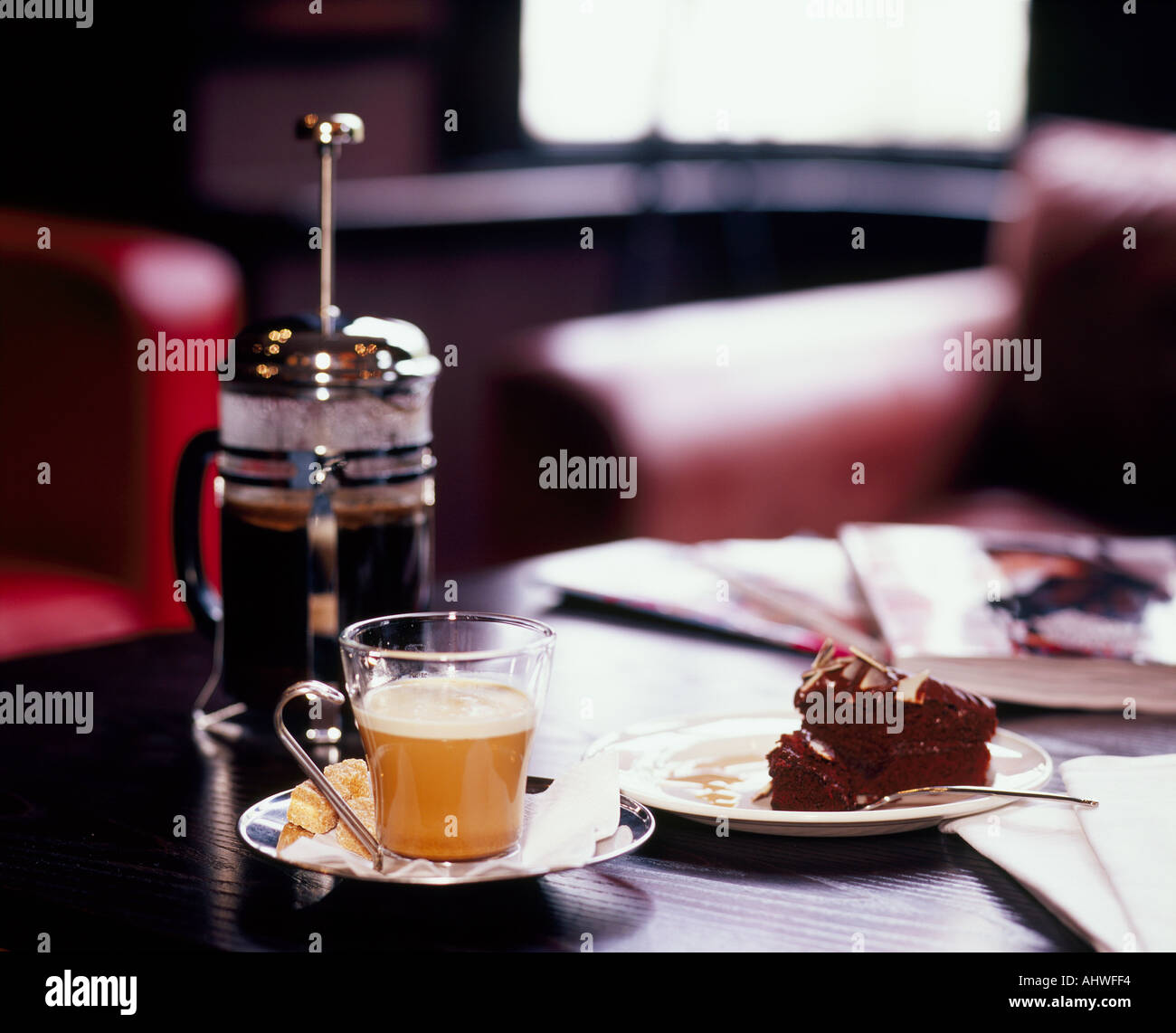 Coffee and cafetiere Stock Photo - Alamy