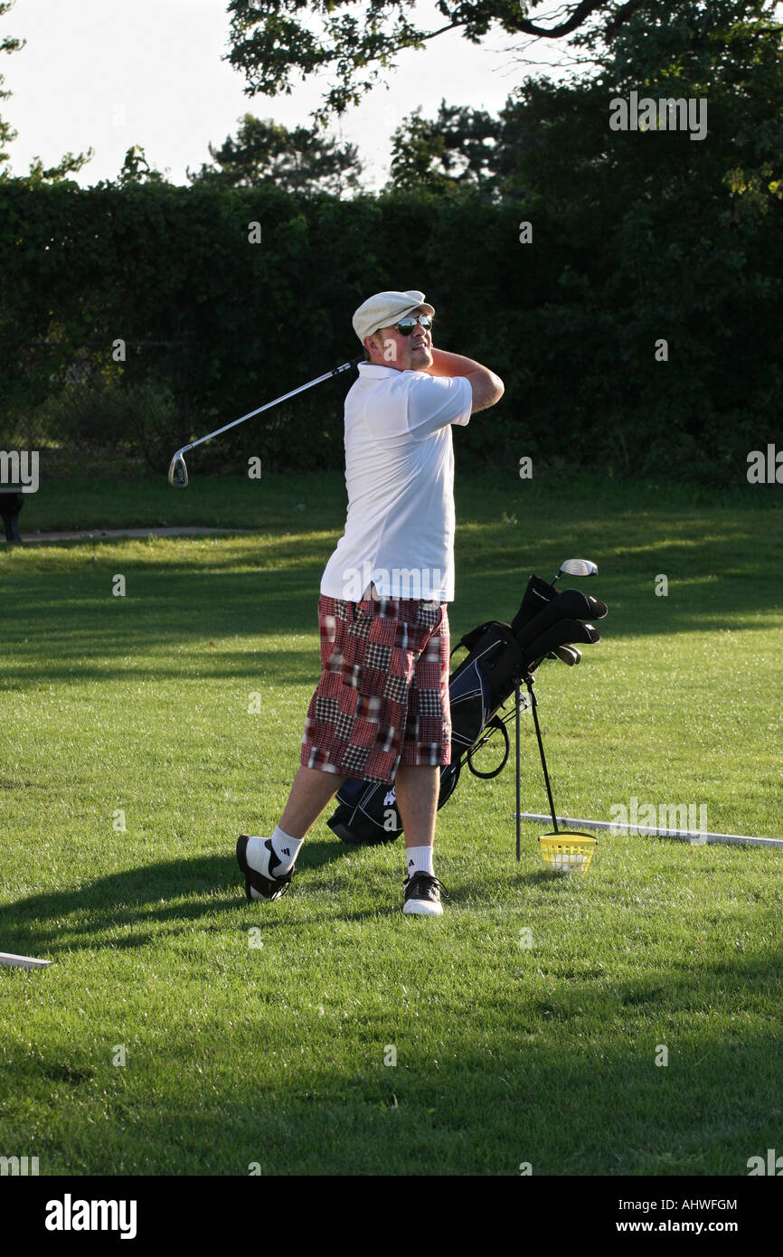 American golf courses golfer player golf club sport in USA Stock Photo ...