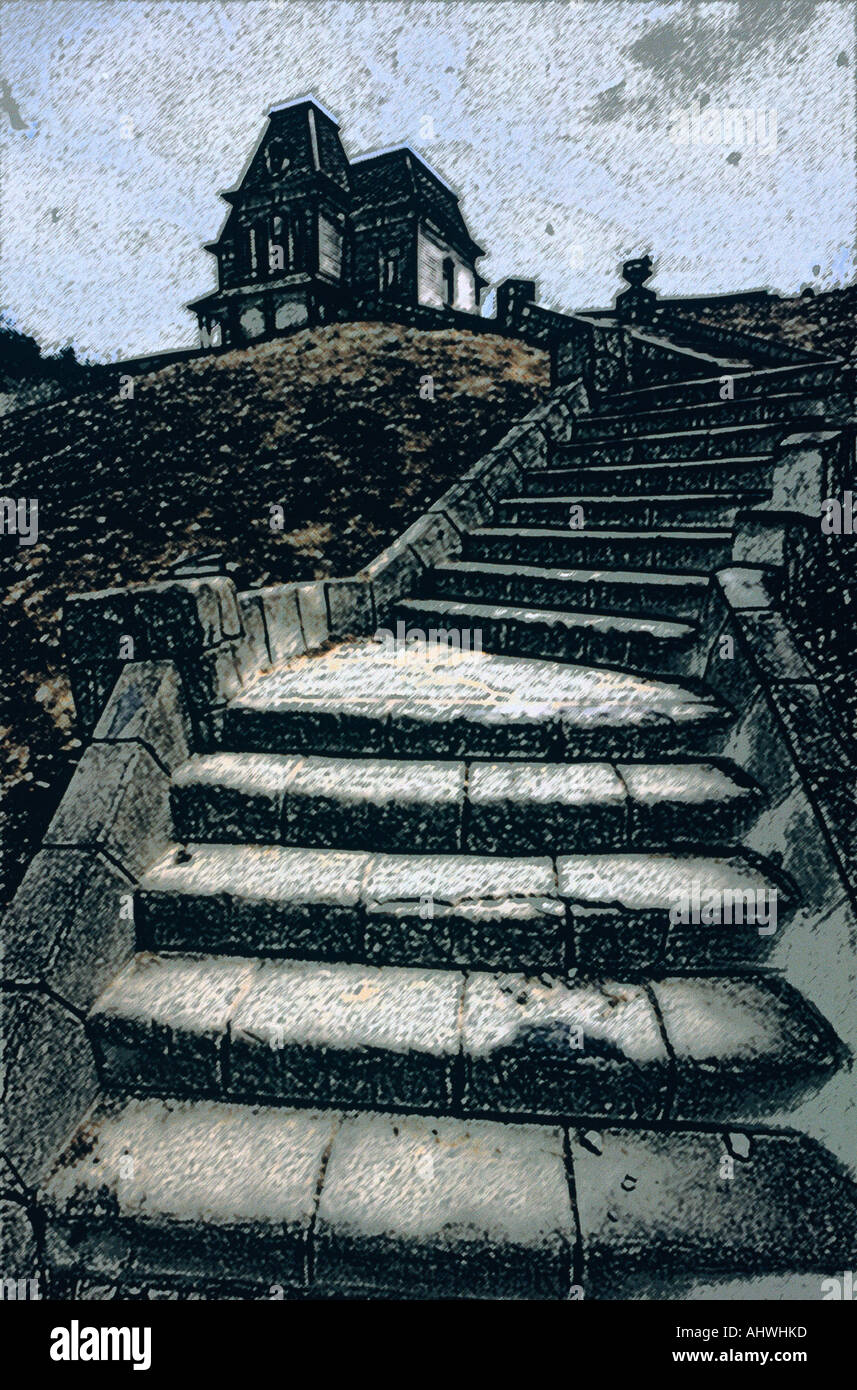 Haunted stairs hi-res stock photography and images - Alamy